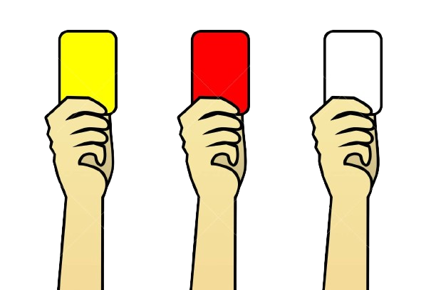 All football penalty card - foul cards in football